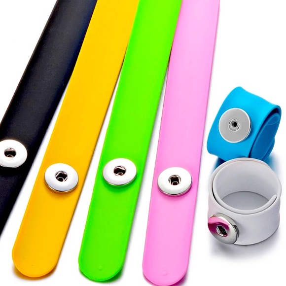 Accessories | Orange Snap Slap Bracelet | Poshmark